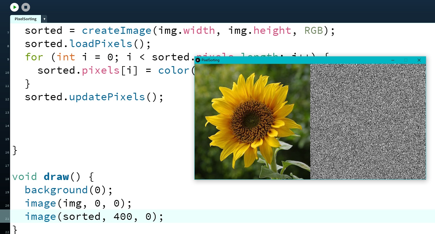 Pixel Sorting in Processing (Java) – Geeks out of the box