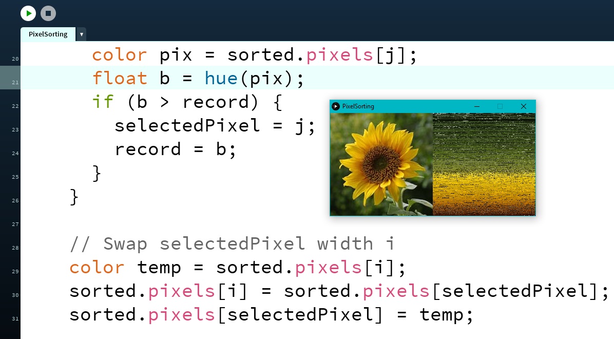 Pixel Sorting in Processing (Java) – Geeks out of the box